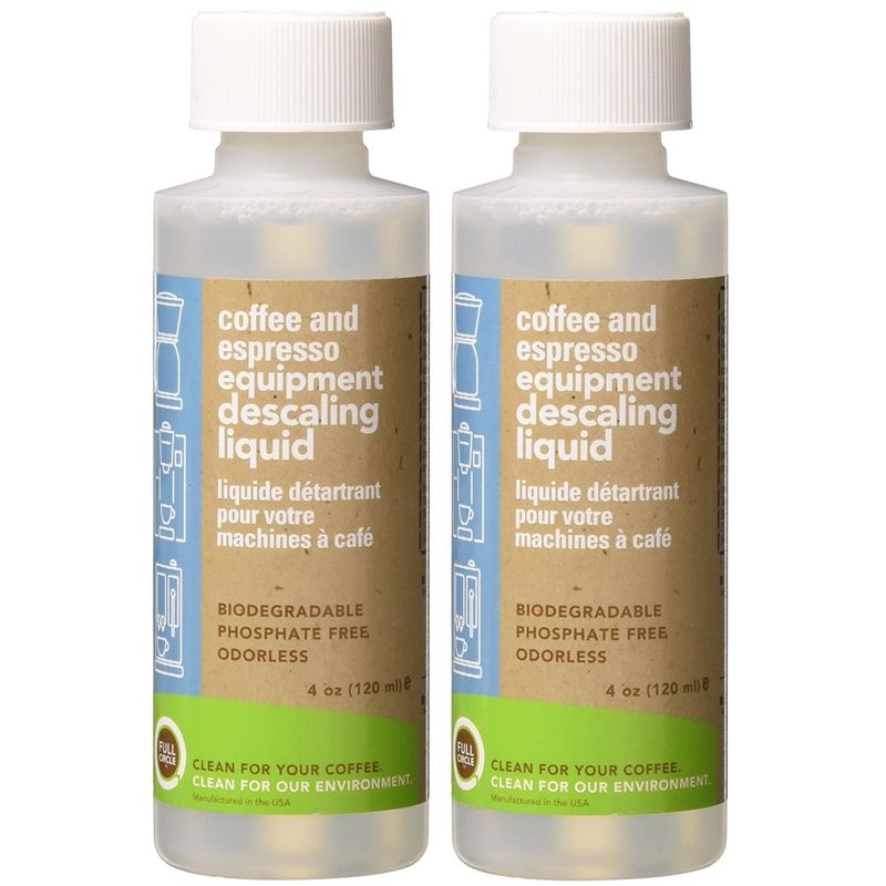 Urnex Biocaf Espresso Descaling Solution 4 Ounce (2 Single Bottles ...