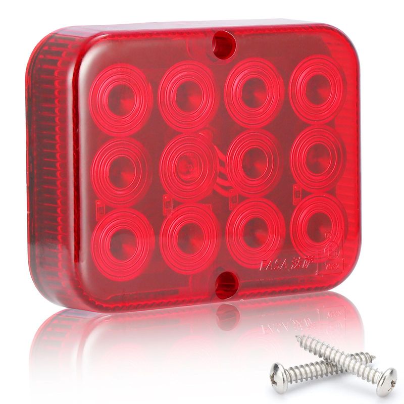 SPARKMOTO 1 x LED Trailer rear fog lights, 12V Universal led fog lights ...