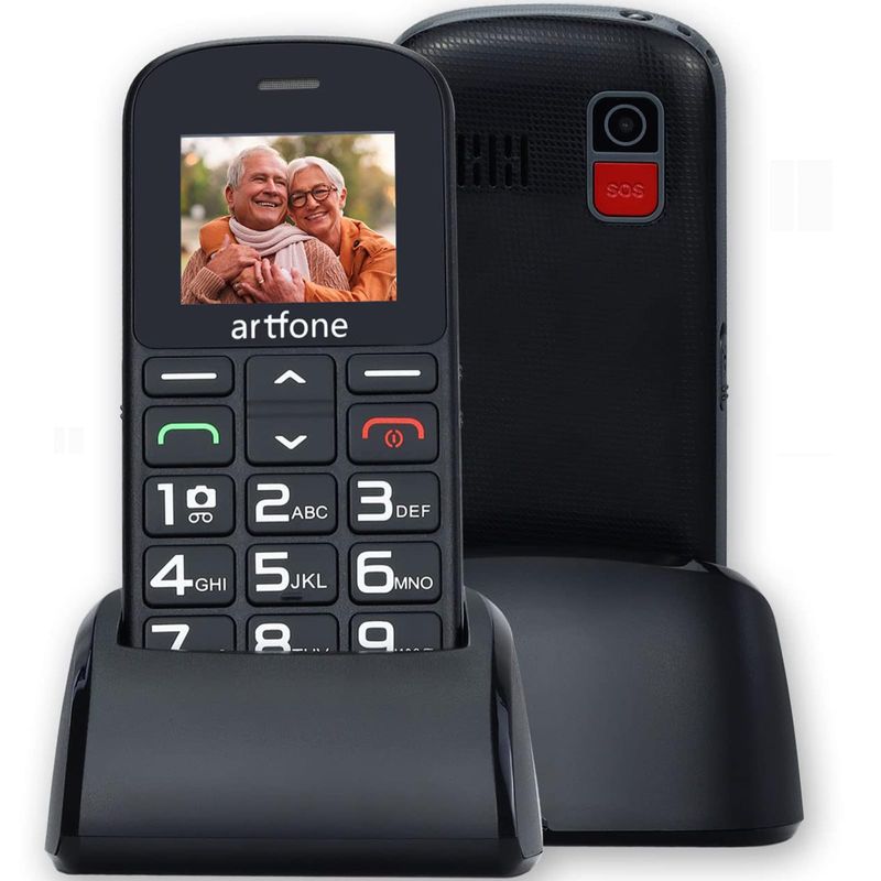 artfone Senior Mobile Phones, SIM Free Big Button Basic Mobile Phone ...