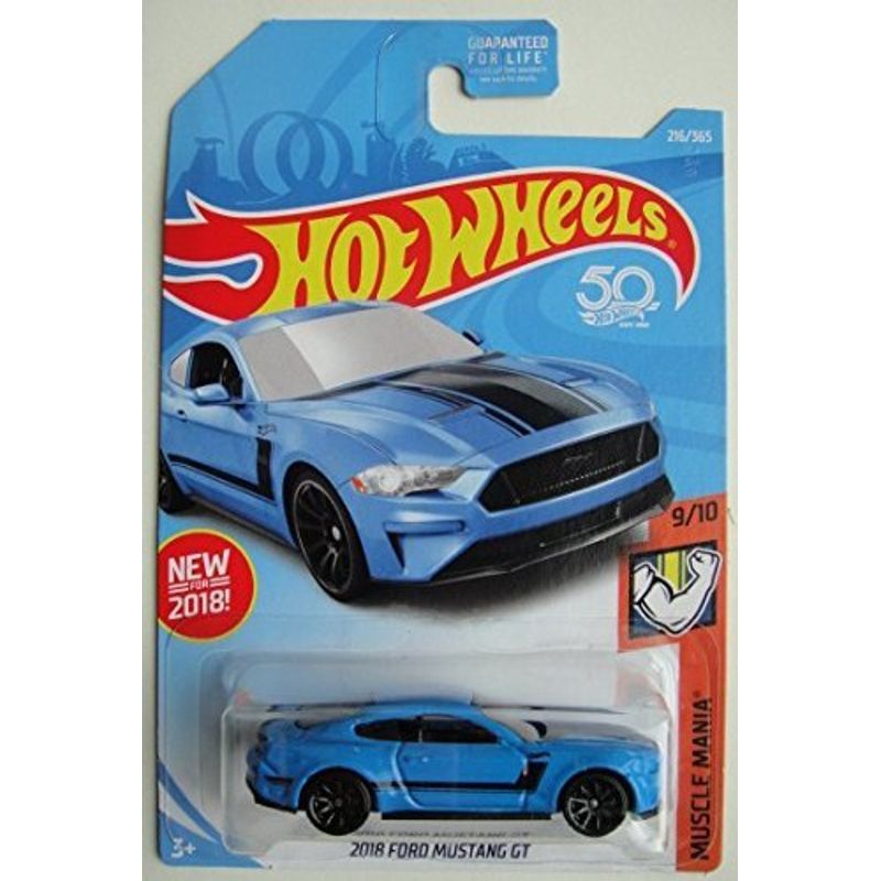 Hot Wheels 2018 50th Anniversary Muscle Mania 2018 Ford Mustang GT 216/ ...