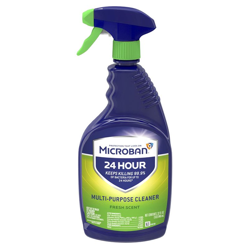 Microban 24 Hour Multi-Purpose Cleaner, Sanitizing and Disinfectant ...