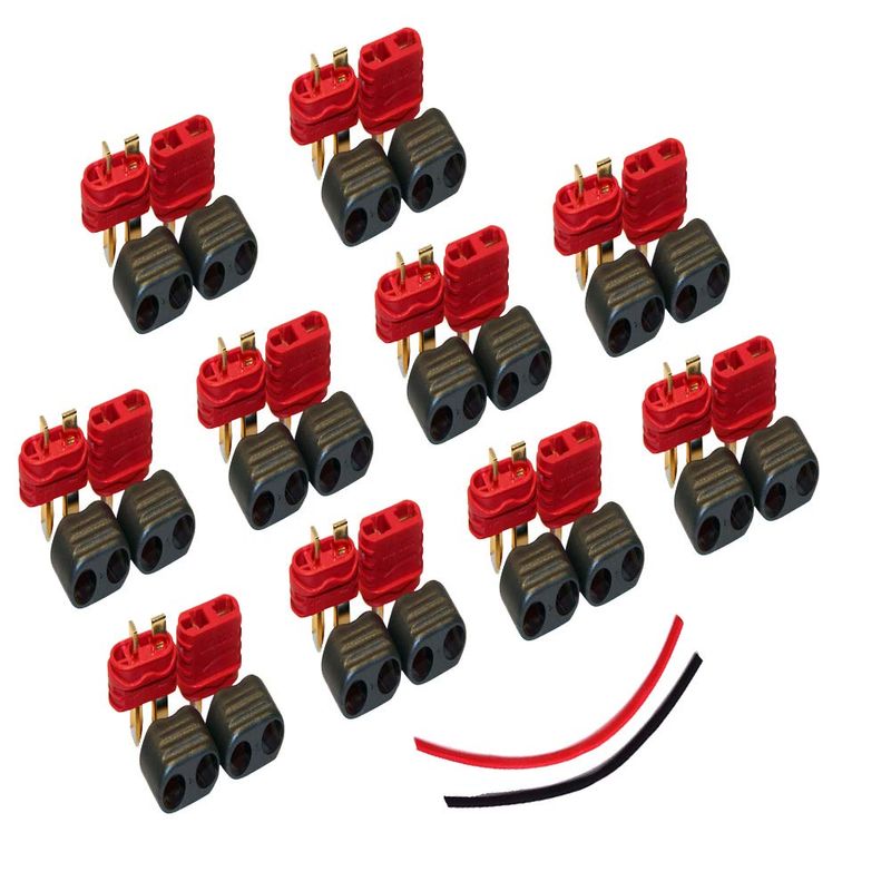 Yiqigou 10 pairs Non-slip Amass Deans T-style Male Female Plug ...