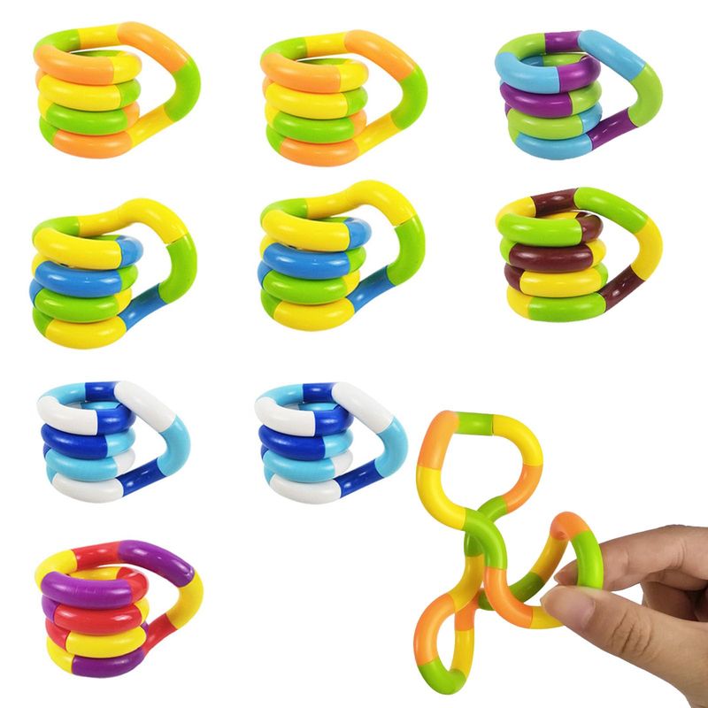 Tangle Fidget Toy, 9 Pcs Fidget Toys Adults Tangle Fidget Toy Stress ...