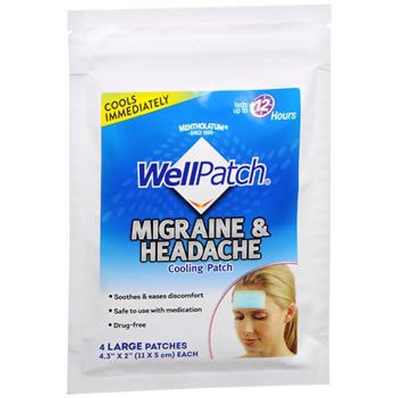 Well Patch Migraine Cooling Patch - 4 ea., Pack of 2 - Online ...