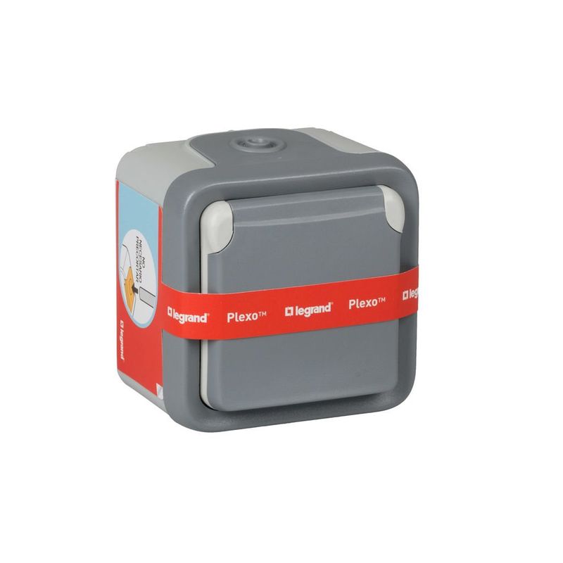 Legrand Plexo – Watertight Plug Base with Cover for Surface – Grey ...