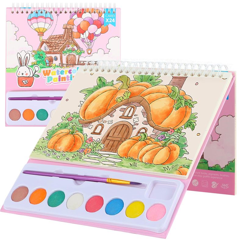 Watercolor Coloring Books for Kids Watercolor Paint Book water color ...