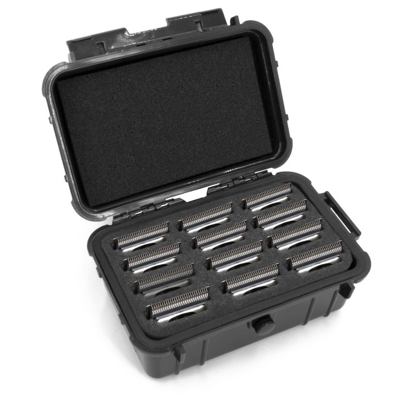 CASEMATIX Protective Clipper Blade Holder for 12 Blades - Waterproof ...