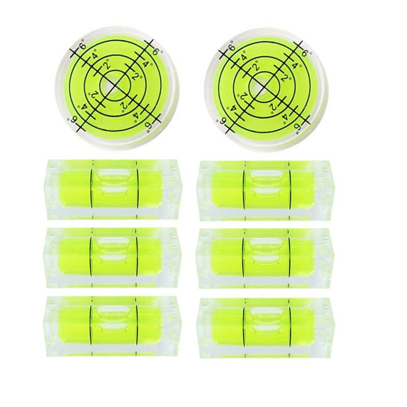 8Pcs Small Bubble Spirit Level Mini Square Levels Measuring Tools for ...