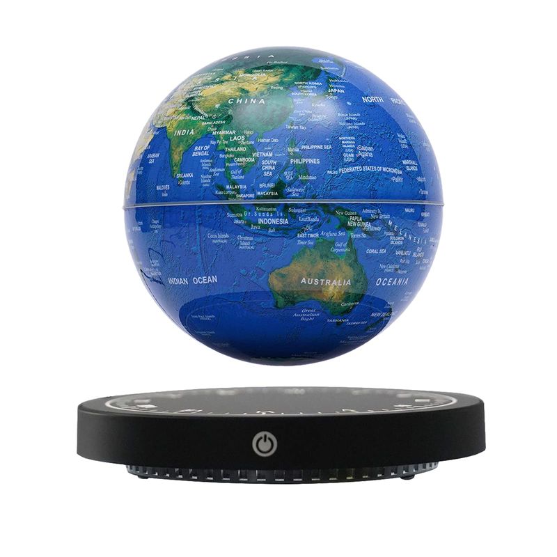 6" World Geographic Globes Floating Globe Lamp Anti Gravity 360 ...