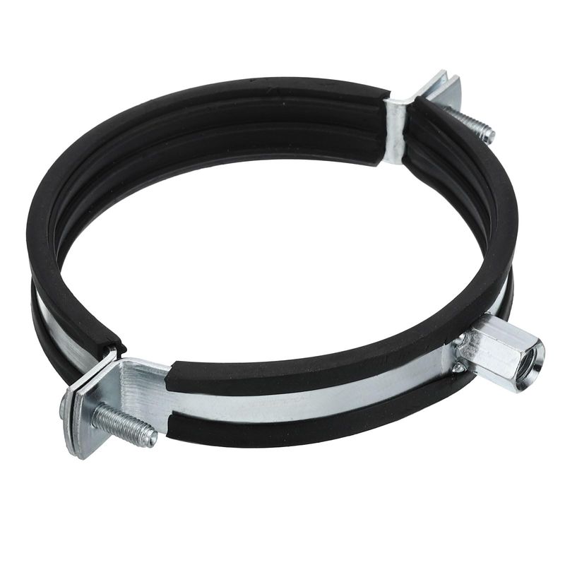 PATIKIL Split Ring Pipe Hanger 100mm Galvanized Iron Adjustable Wall ...