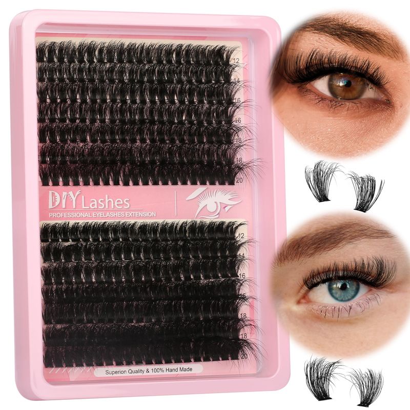 Lash Clusters Fluffy Eyelashes 280 Pcs Individual Eye lash Clusters 60 ...
