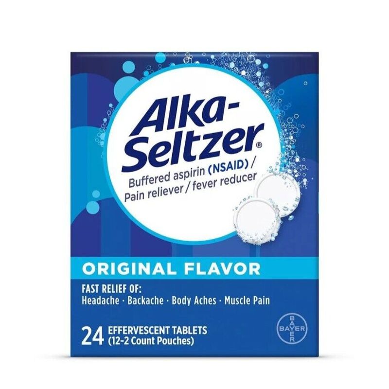 Alka-Seltzer Effervescent Tablets Original Formula Relief Of Heartburn ...
