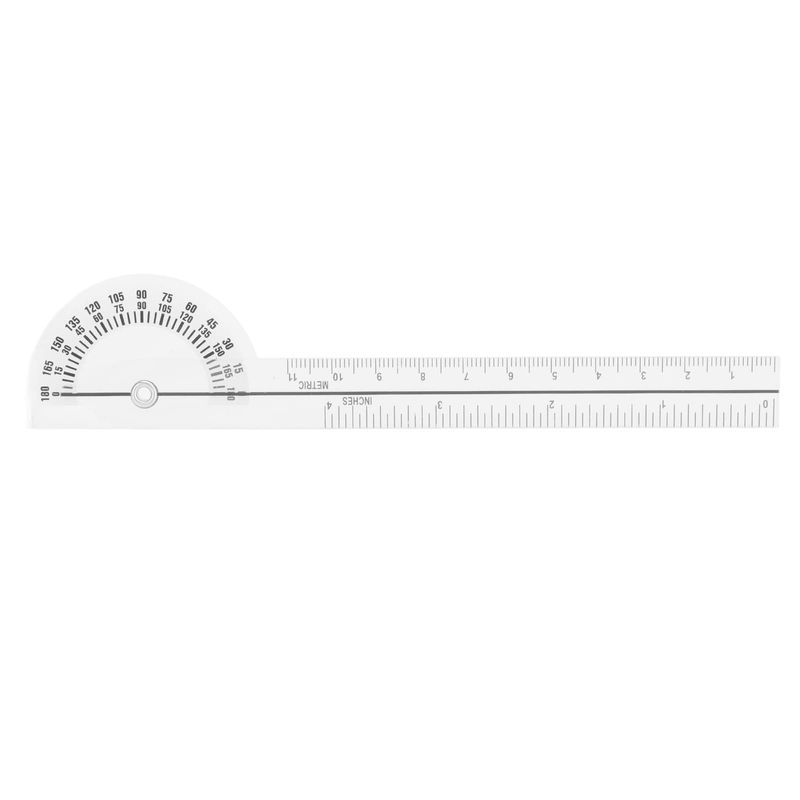 180 Degree Goniometer, Clear Marked Transparent Joint Range Motion ...