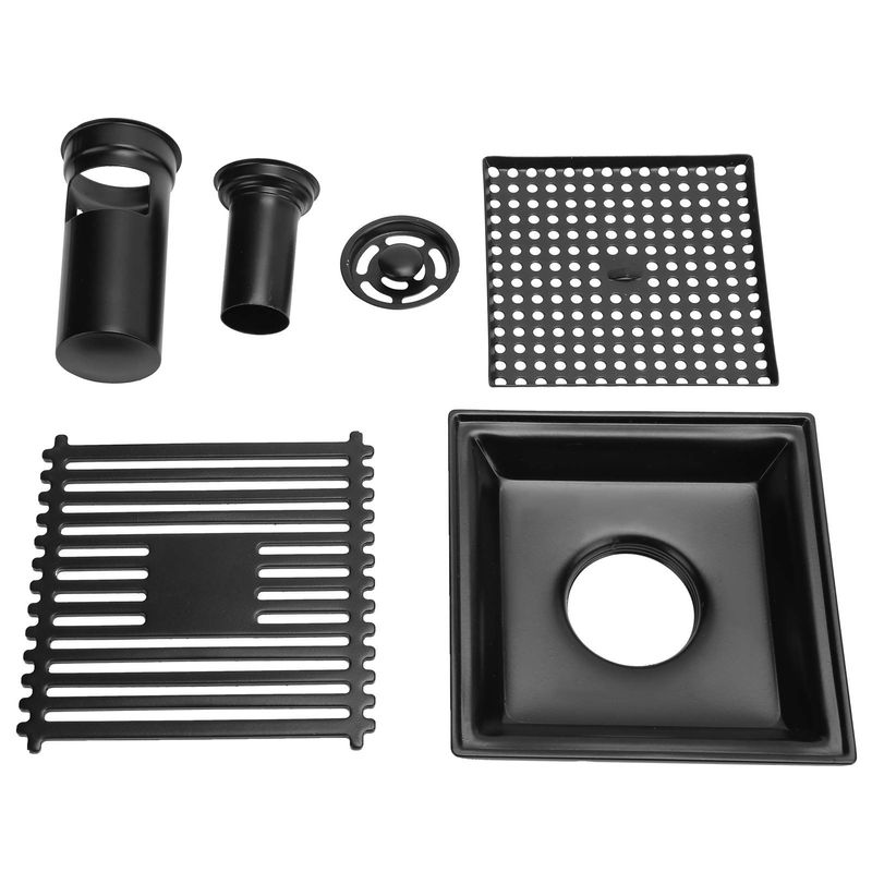 Mavis Laven 12x12cm Shower Floor Drain Cover Square Anti-odor Floor ...