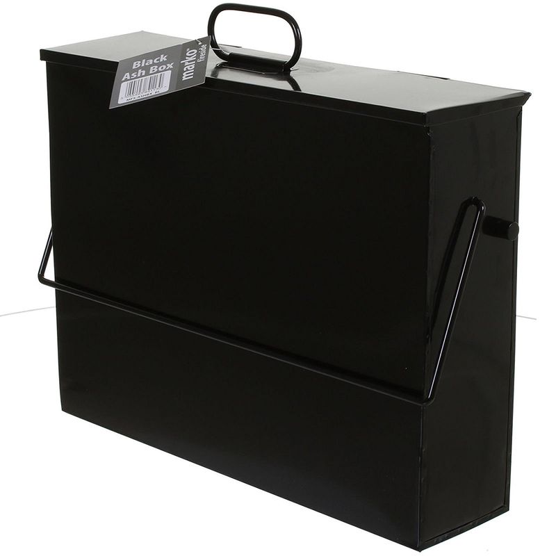 Fireside Ash Carrier Galvanised Metal Hot Tidy Box Container Fireplace ...
