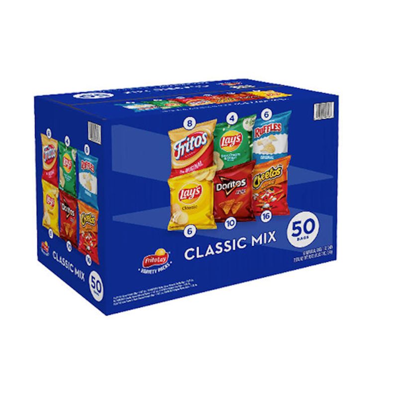 Frito Lay Variety Pack Classic Mix 50 1 oz Bags - Online Marketplace ...