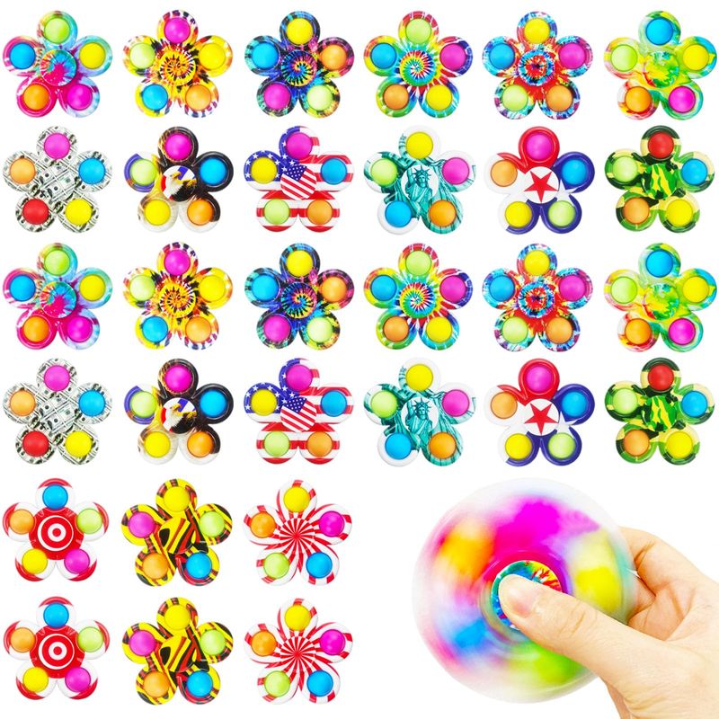 30 Fidget Spinners Toys, Party Favors Gifts for Kid,Pop Fidget Spinner ...