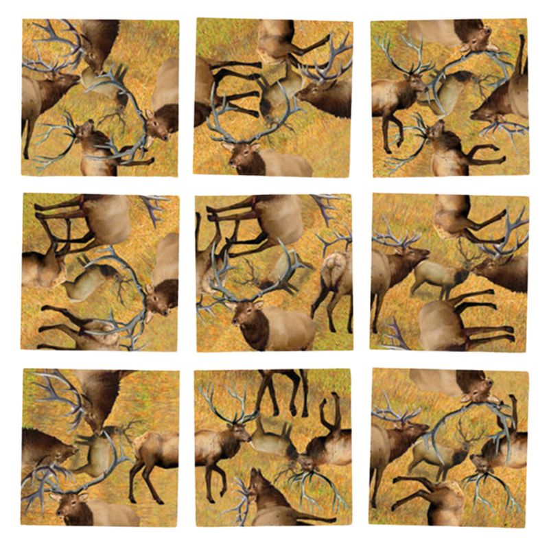 Scramble Squares Elk 9 Piece Challenging Puzzle - Amazing & Engaging ...