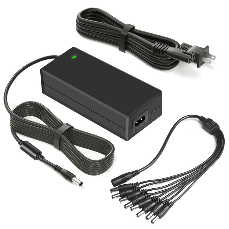 Security Camera Power Supply, CCTV Camera Power Adapter, 12V 5A Power ...