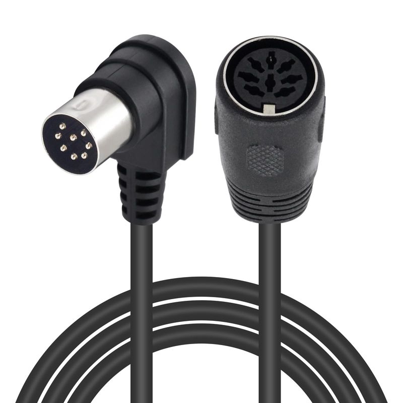 Poyiccot MIDI Cable, DIN 8 Pin Male to DIN 8 Pin Female Speaker Audio Cable, Din 8 Pin Connector ...