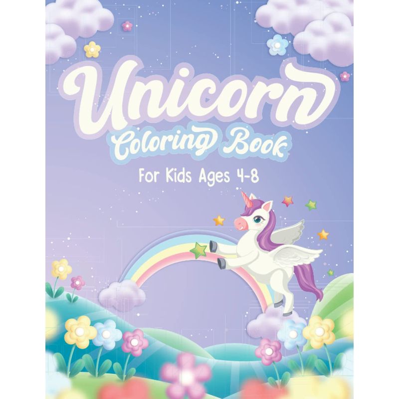 Unicorn Rainbow Mermaid Coloring Book: For Kids Ages 4-8 - EveryMarket