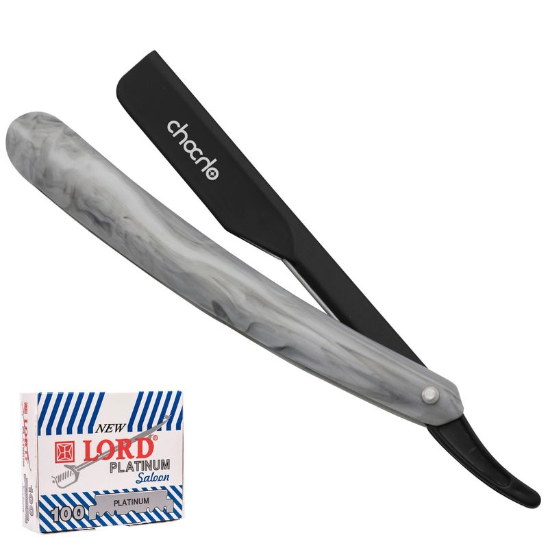 ChoCho Straight Razor Stainless Steel with 100 blades Single Edge ...
