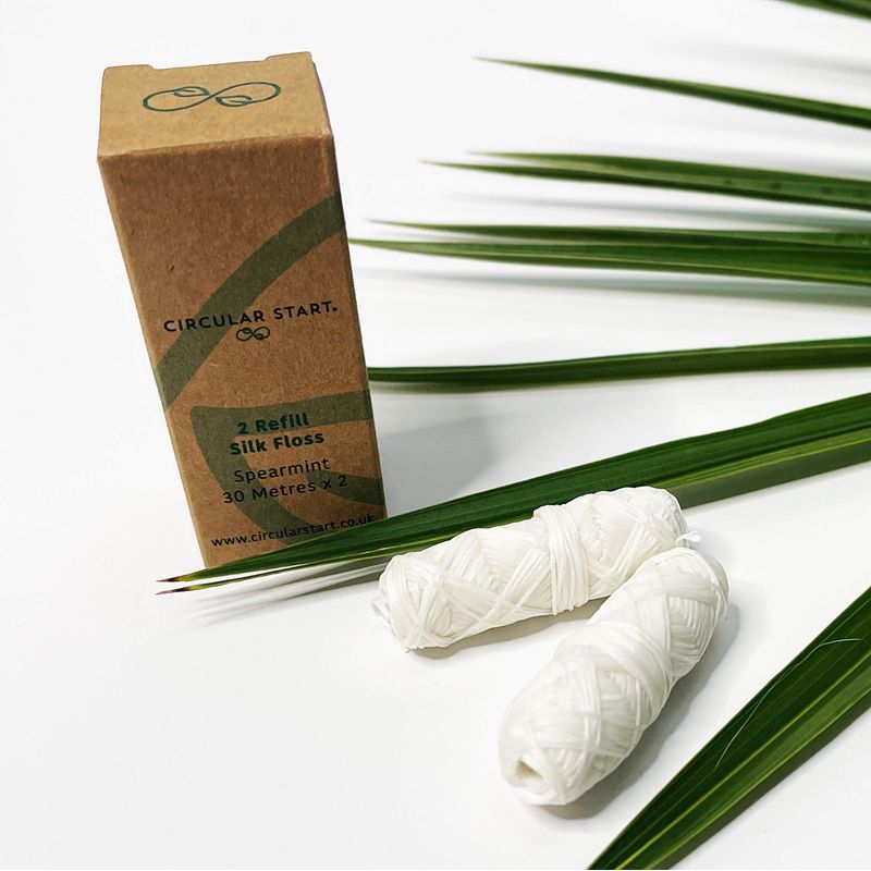 Natural Silk Dental Floss Refill Pack by Circular Start – 30m of Minty ...