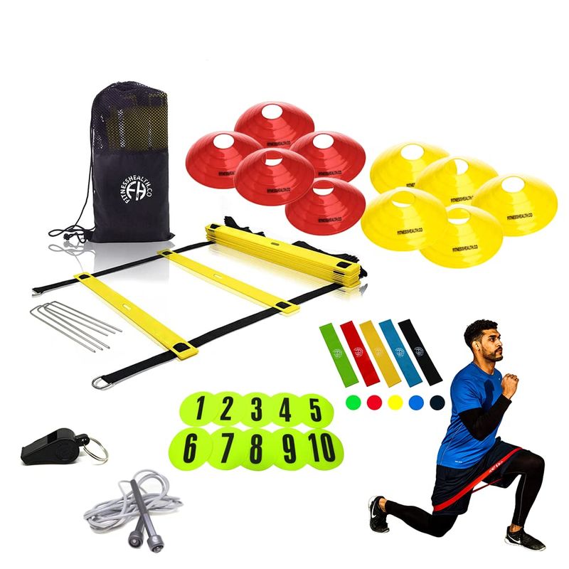 Fitness Health – Speed & Agility Athlete Training Set, Mixed Coloured ...