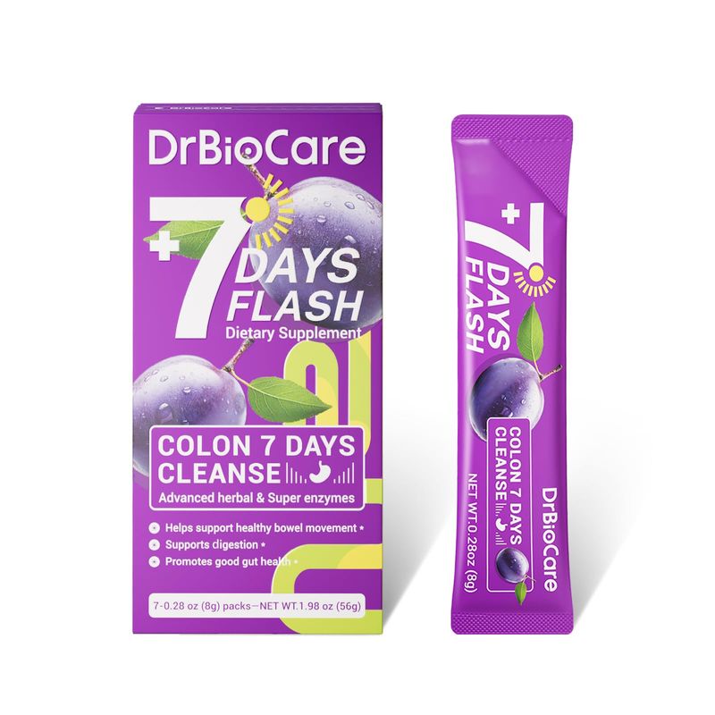 DrBioCare Colon 7 Days Cleanse, 7 Days Flash, Colon Cleanse, Detox ...