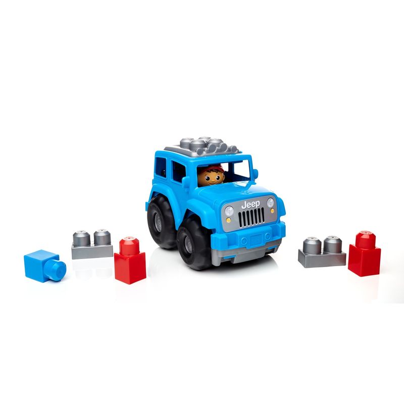 Mega Bloks Bloks First Builders Jeep Lil' Off Roader (Blue) Building ...