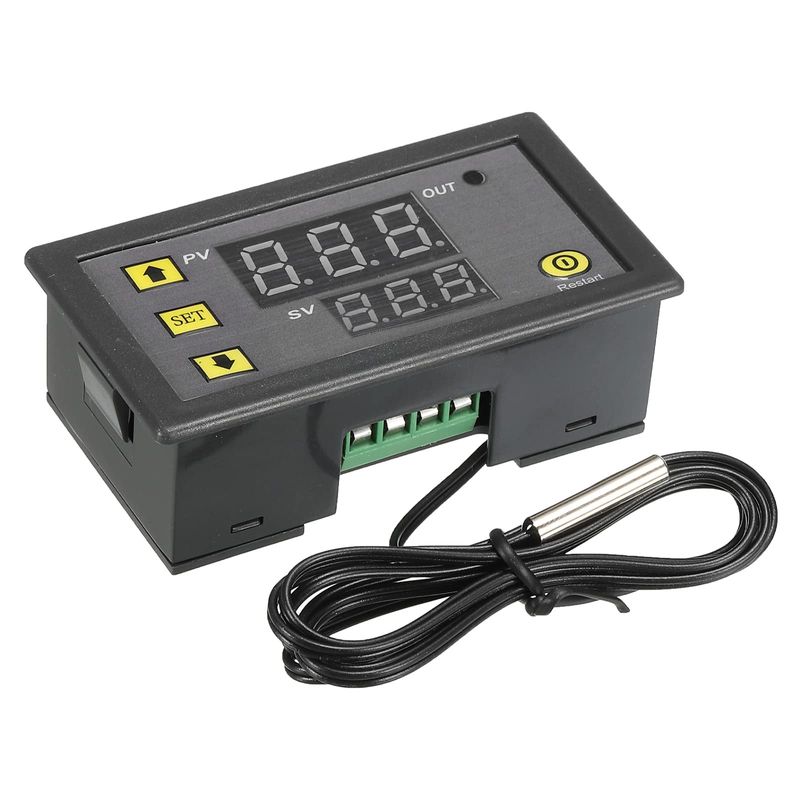 sourcing map 24V DC LED Digital Temperature Controller Thermostat Meter ...