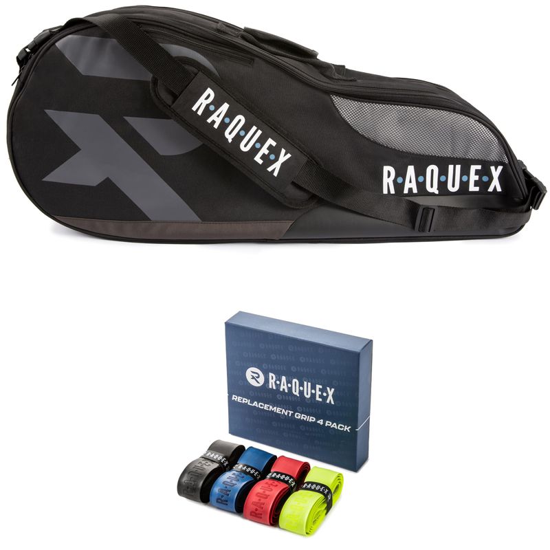 Raquex Tennis Bag - Racket Bag for Tennis, Badminton & Squash Racquets ...