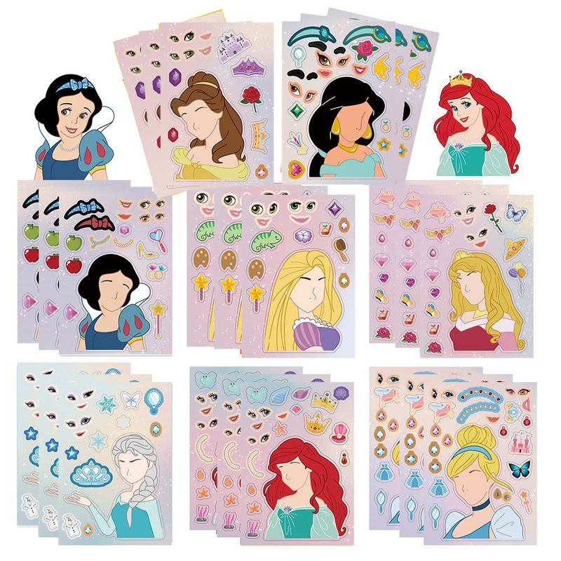 Princess Stickers for Kids, 24 Sheets Make Your Own Princess Stickers ...
