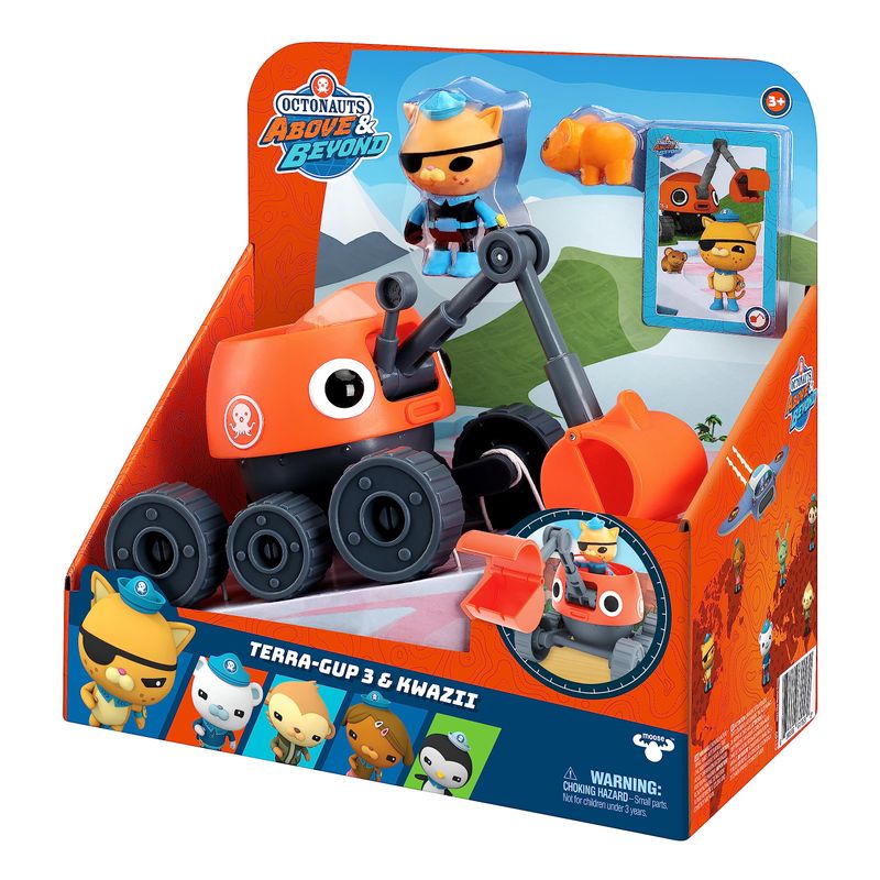 Octonauts Above & Beyond Terra Gup 3 And Kwazii Deluxe Toy Vehicle ...