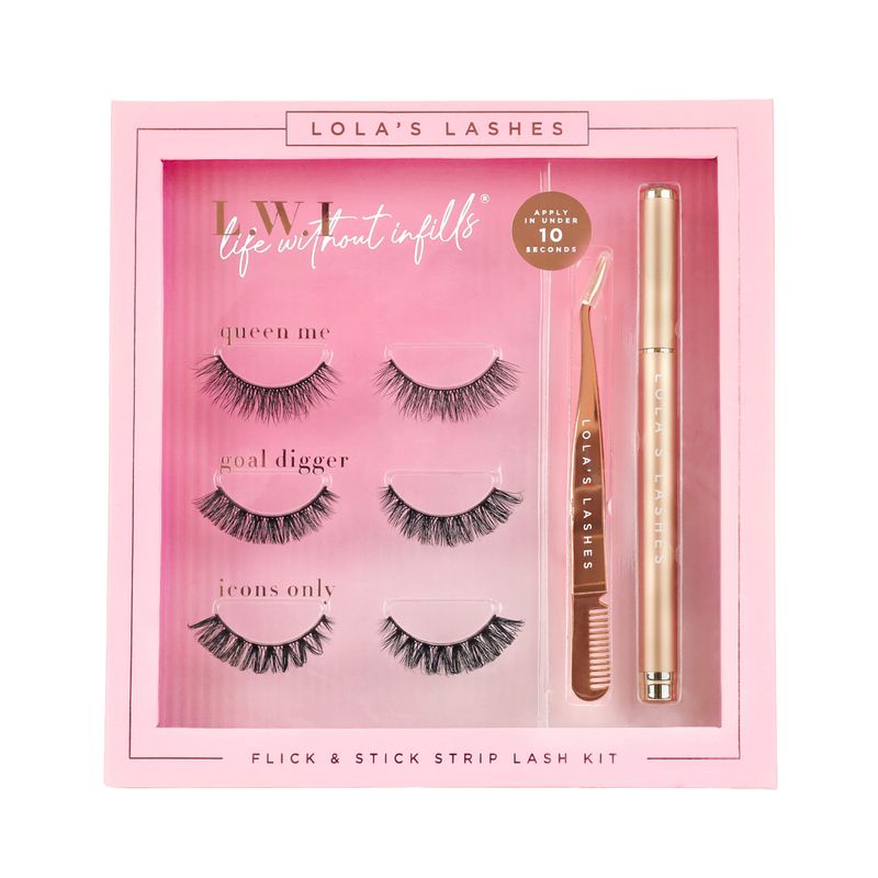 LOLA'S LASHES - L.W.I Flick & Stick Strip Lash Kit | Russian Volume ...