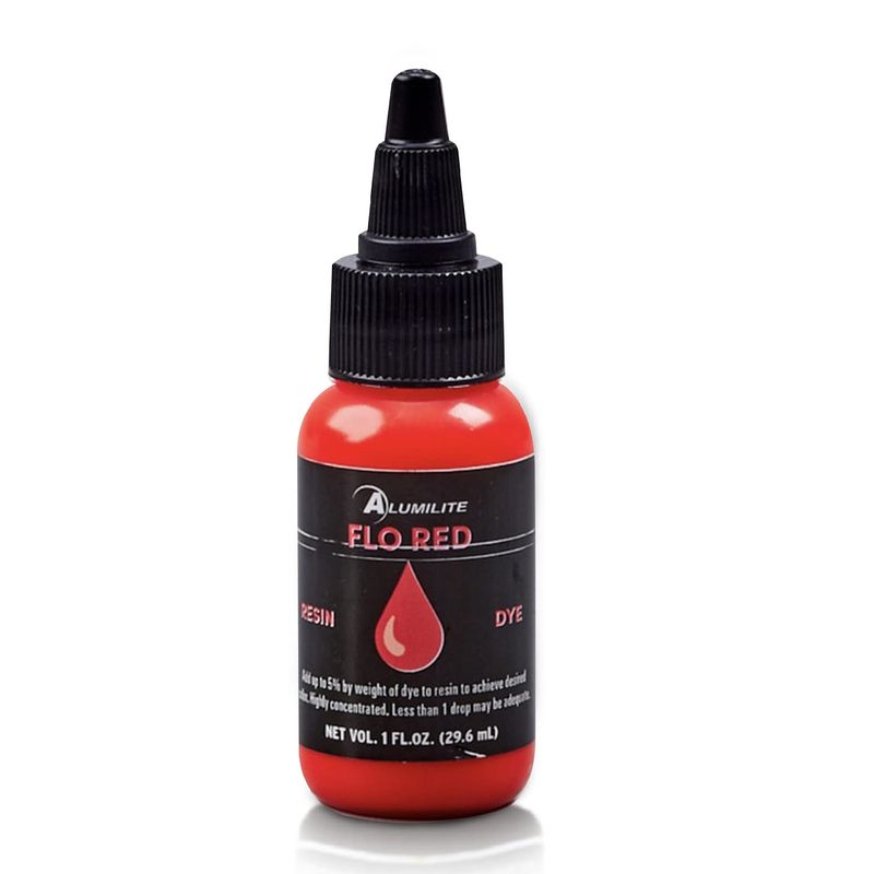 Alumilite Dye Liquid Color Tint Flo Red (1 oz) Highly Concentrated ...