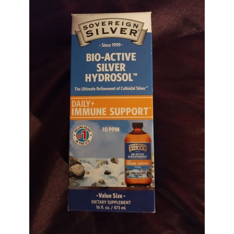 Sovereign Silver Bio-Active Silver Hydrosol Colloidal Silver - 10 ppm ...