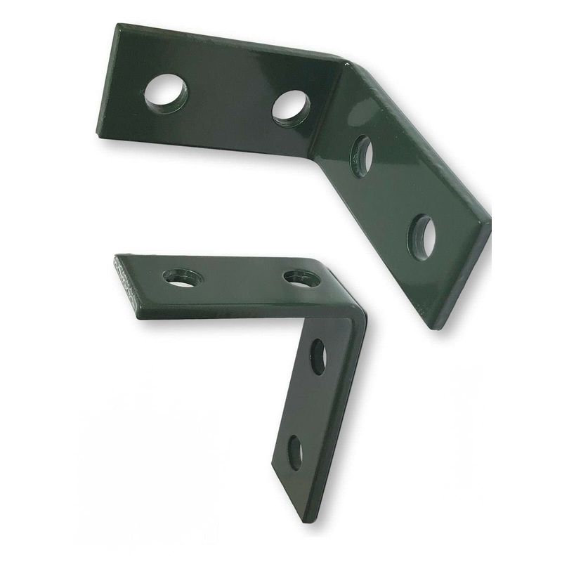 Pr-Mch Package of 2, GREEN 4-Hole 90° Corner Angle for Unistrut/Strut ...