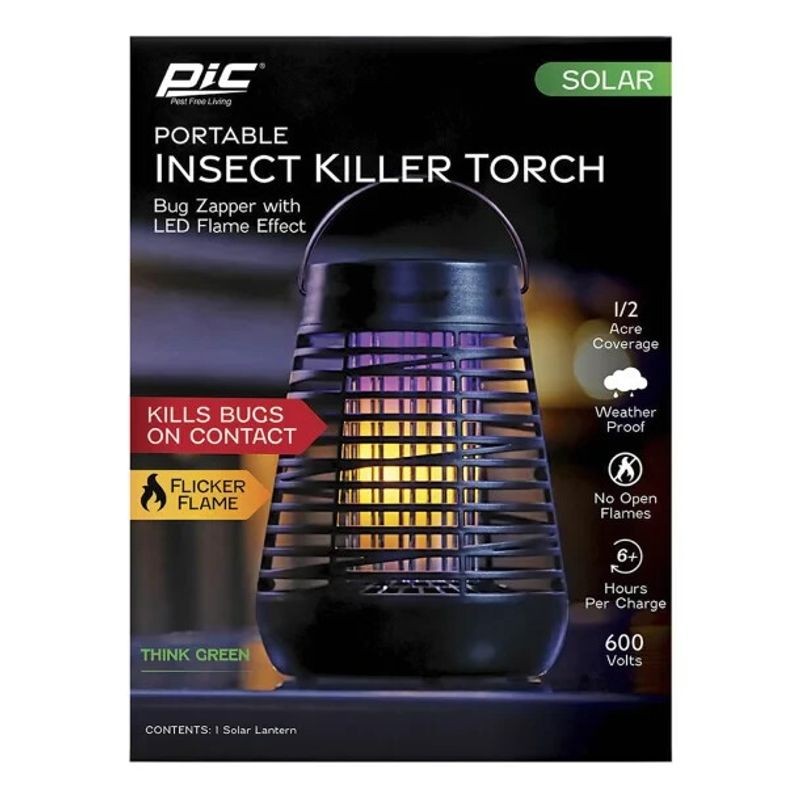 Hodo2Go's Solar Portable Insect Killer Torch Lantern with LED ...