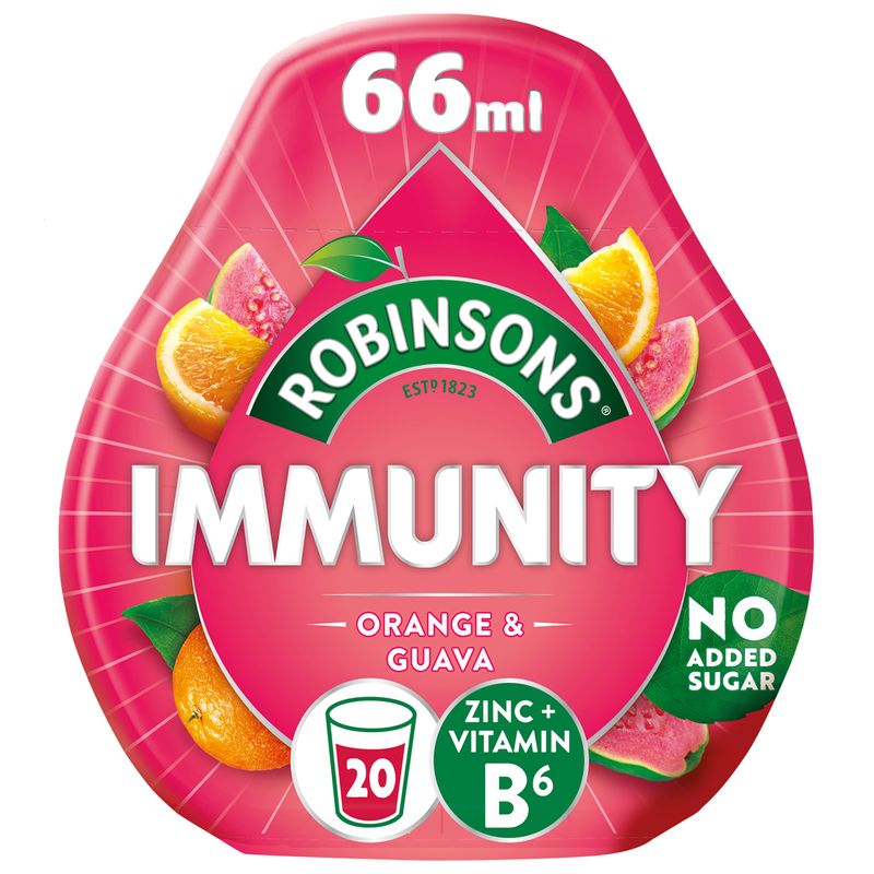 Robinsons Immunity Benefit Drops Orange & Guava, with vitamin B6 and ...