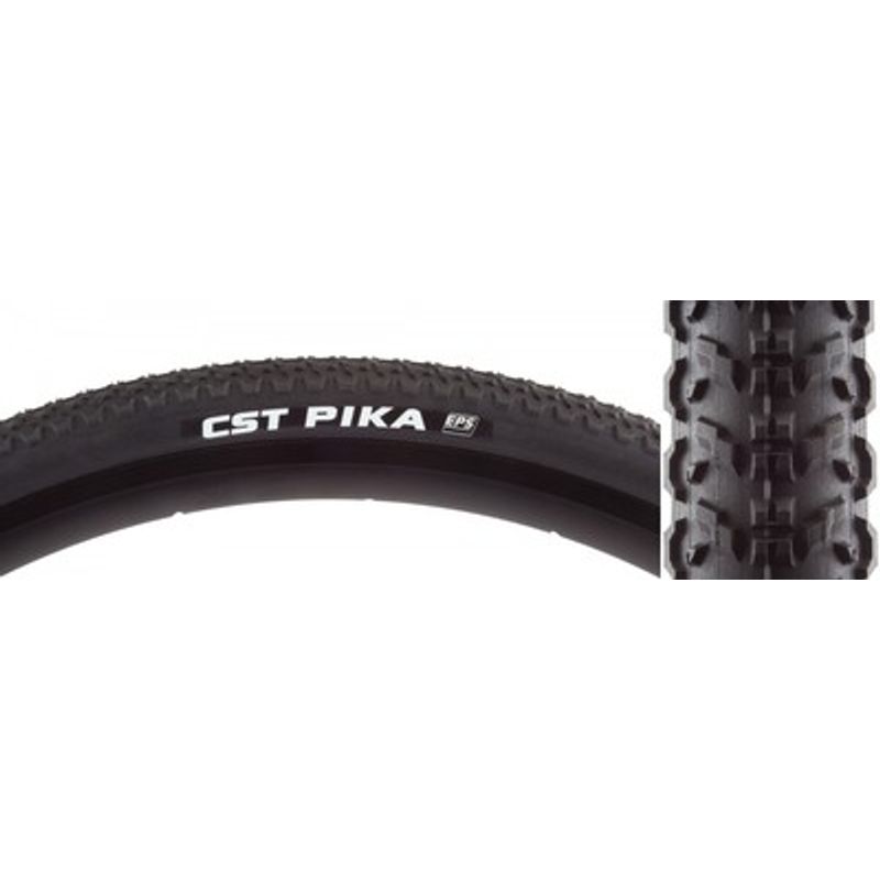 CST Pika Tire 700 x 38 Clincher Wire Black Dual Compound EPS Puncture ...