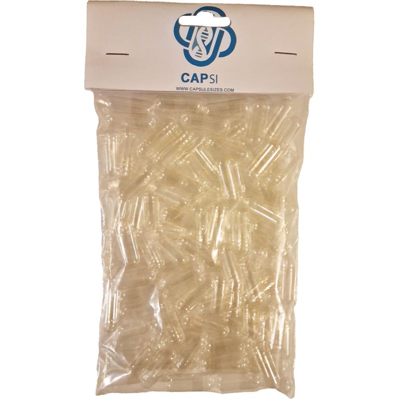 Empty Gelatin Capsules Size 000 x 100, Clear/Clear - EveryMarket