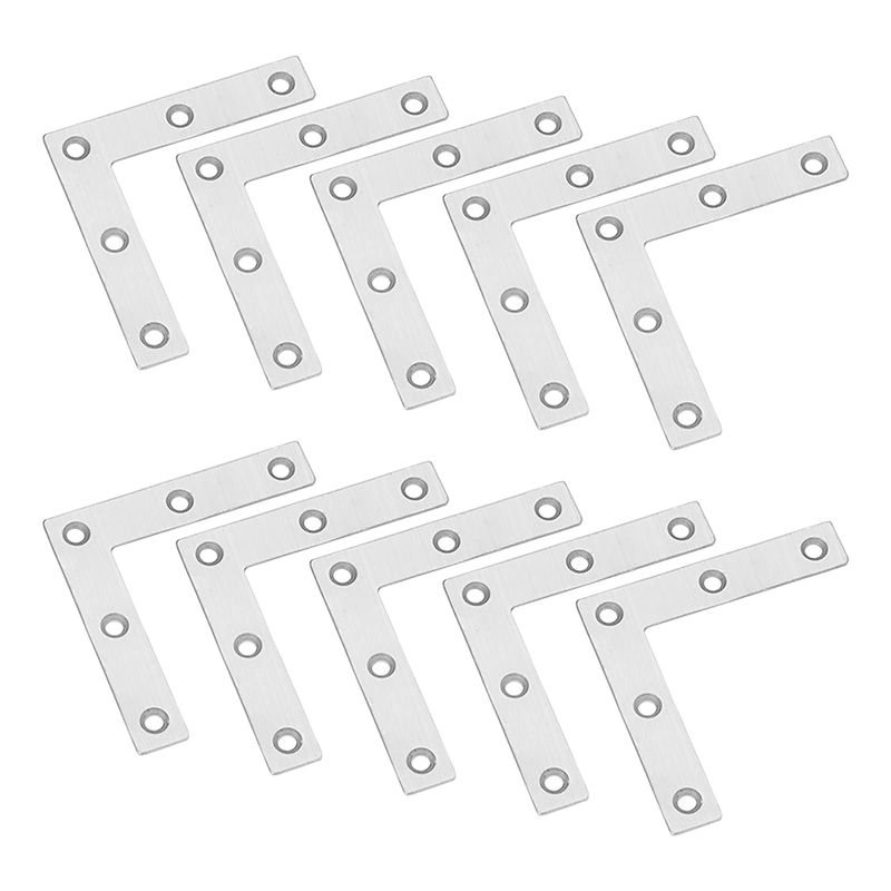 Flat L Shaped Corner 5packs Stainless Steel Right Angle Corner Brace ...