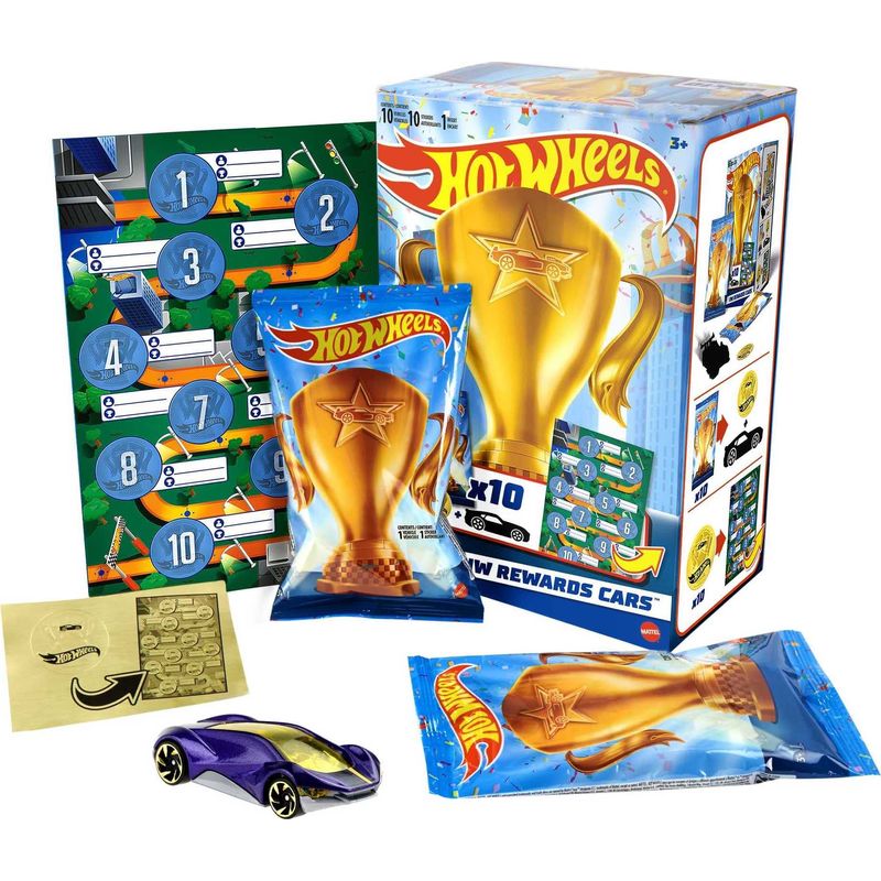 Hot Wheels HW Rewards Cars Themed Assorted 10-Pack of Individually ...