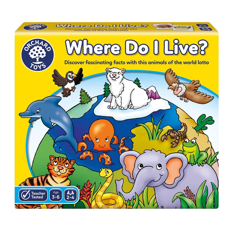 Orchard Toys Where Do I Live , Fun and Educational Matching and Memory ...