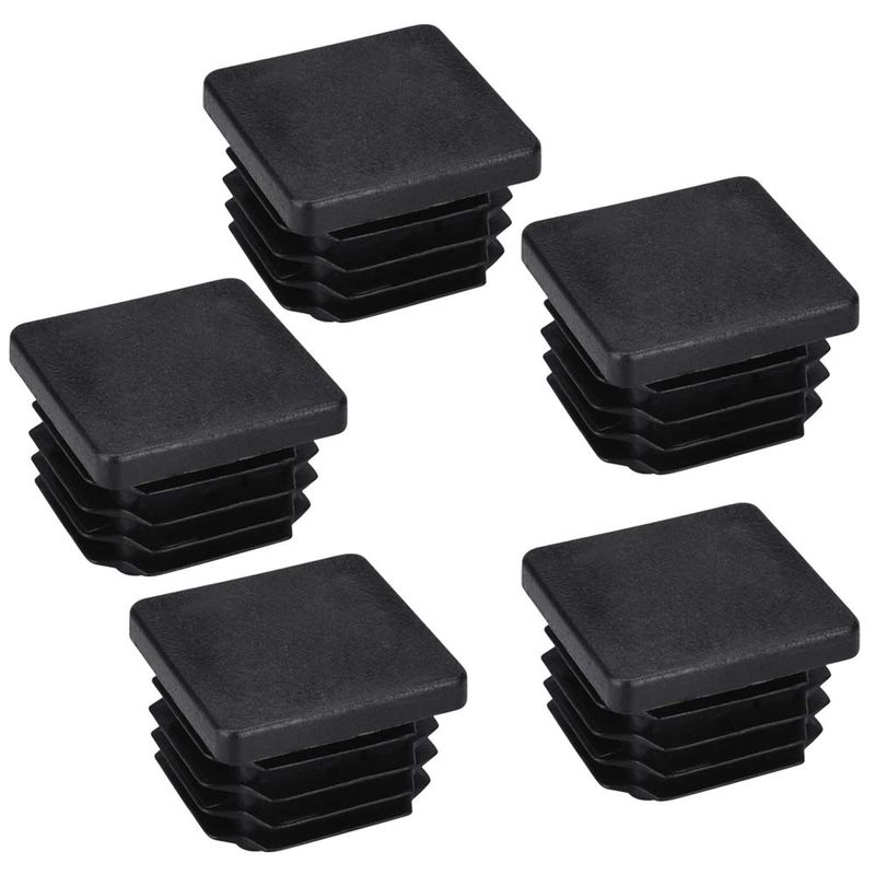 DECARETA 20PCS Square Plastic Plugs Square Ribbed Tube Anti-Slip Mat ...
