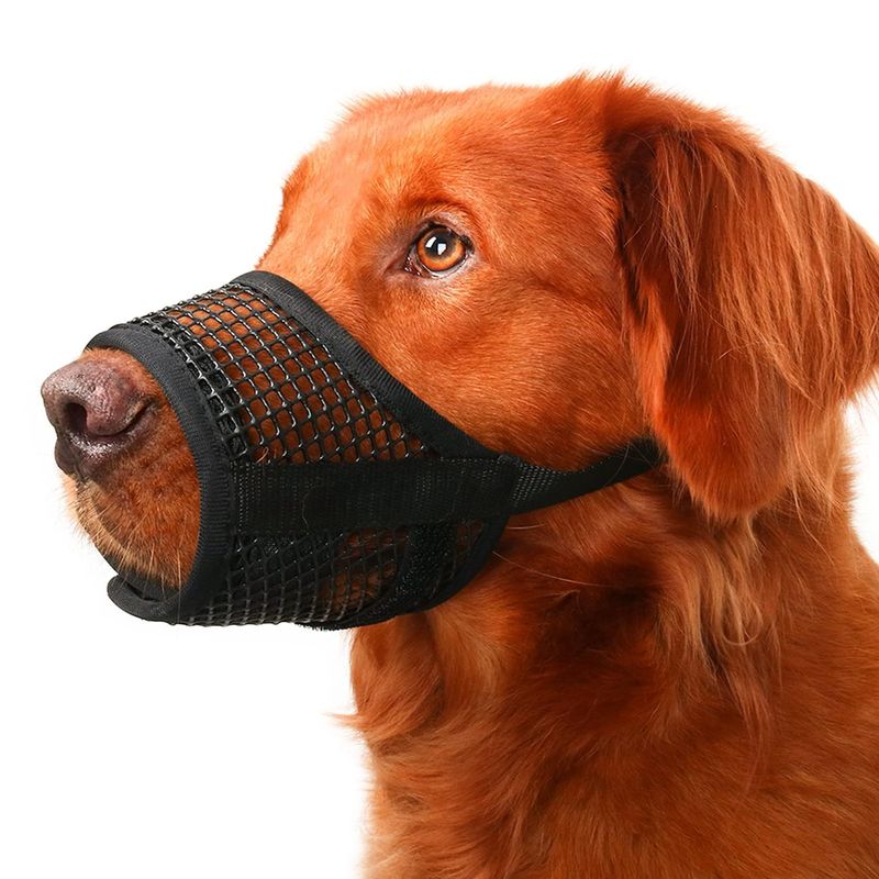 Dog Muzzle, Breathable Mesh Muzzles for Small Medium Large Dogs ...