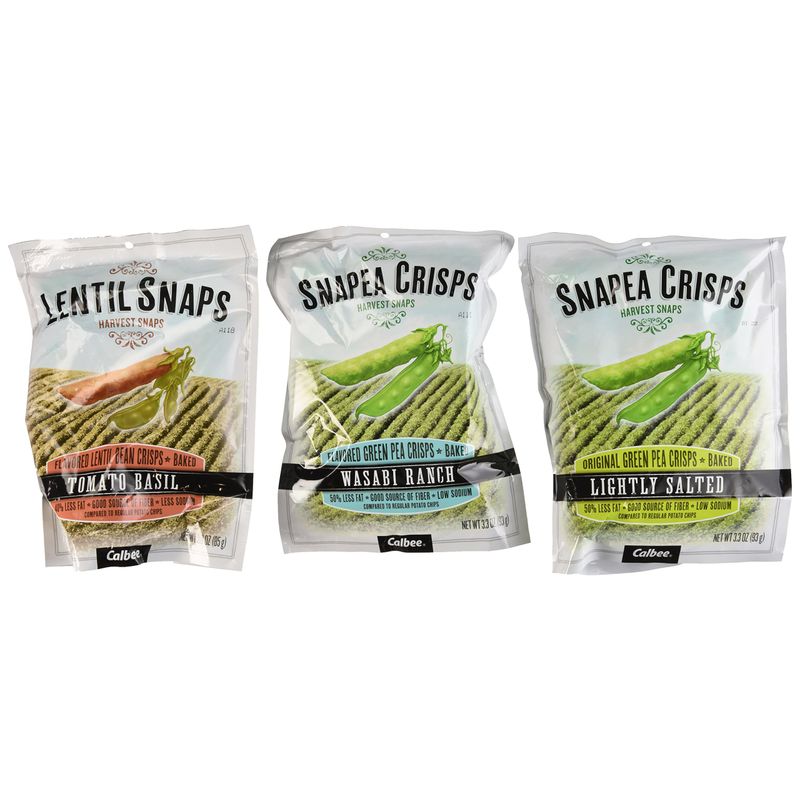 Harvest Snaps Snapea Crisps and Lentil Snaps 3 Flavor Variety Bundle ...