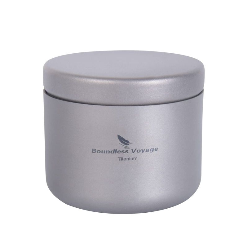 Boundless Voyage Titanium Tea Caddy Canister Outdoor Portable Tin Jar ...