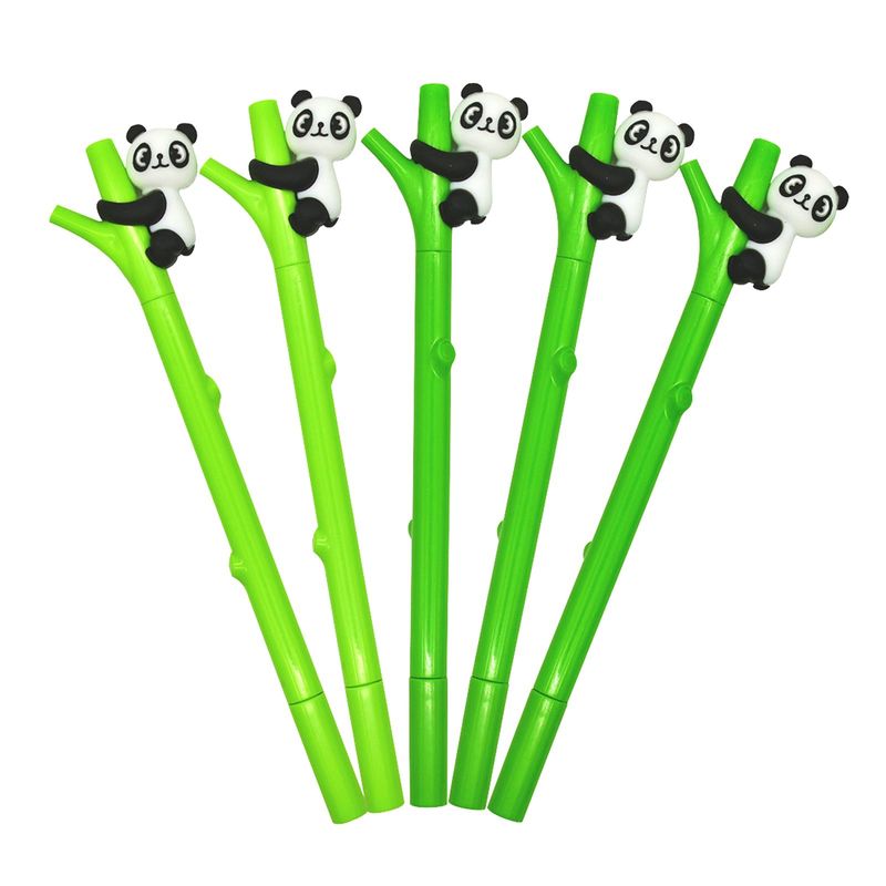 Lopenle 9 Pack Cute Panda Pens with Panda Climbing Tree Design - Kawaii ...